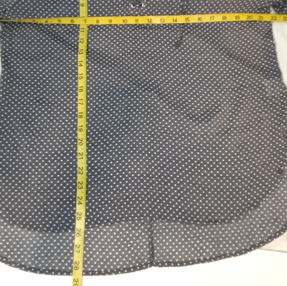 Fred David | Tops | Fred David Polka Dot Blouse Tunic Top Sz L 239t ...